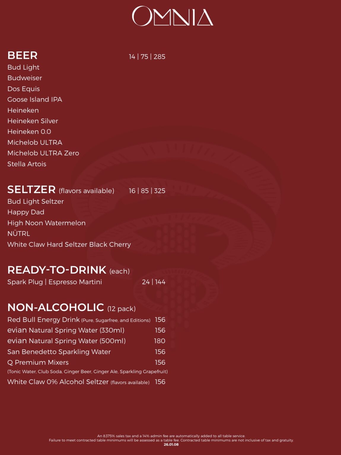 Omnia Nightclub VIP Bottle Service – Experience Luxury